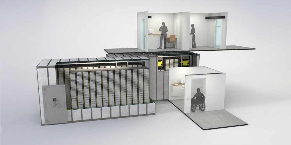 Using linear technology to transport safe deposit cassette boxes - item ...