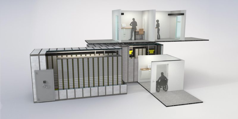 Using linear technology to transport safe deposit cassette boxes - item ...