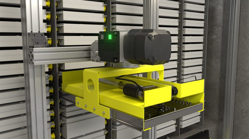 Using linear technology to transport safe deposit cassette boxes - item ...