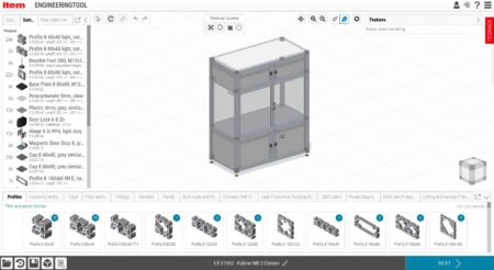 item Engineeringtool – options for fastening panels into the groove ...