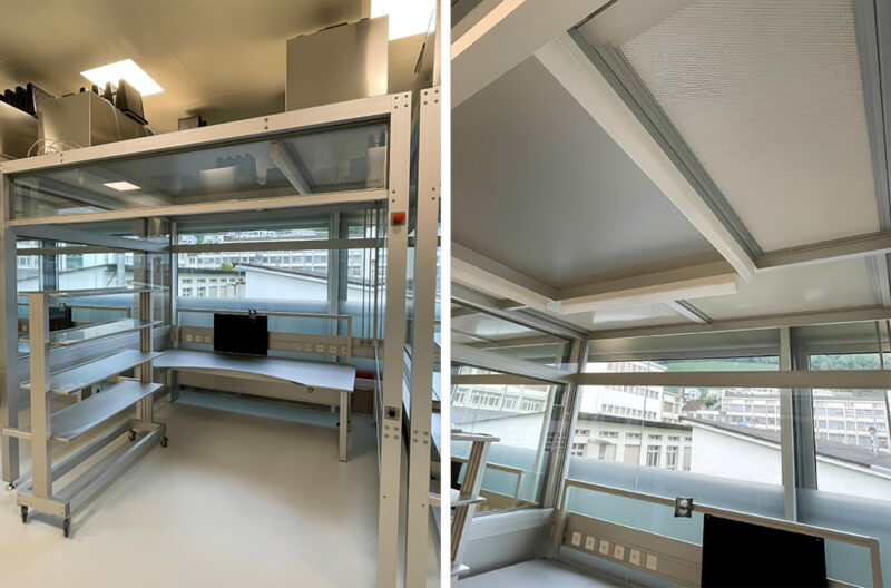 Cleanroom within a cleanroom – new workstations for SwissOptic - item Blog