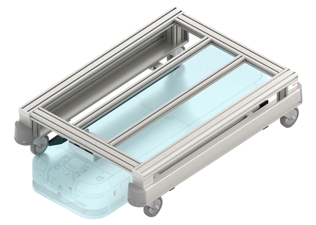 Mobile robots plus suspended conveyor technology with Peer Robotics and ...